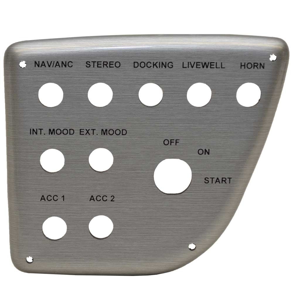 Avalon Pontoon Boat Blank Switch Panel 120930 | 5 3/4 x 5 Inch Plastic ...