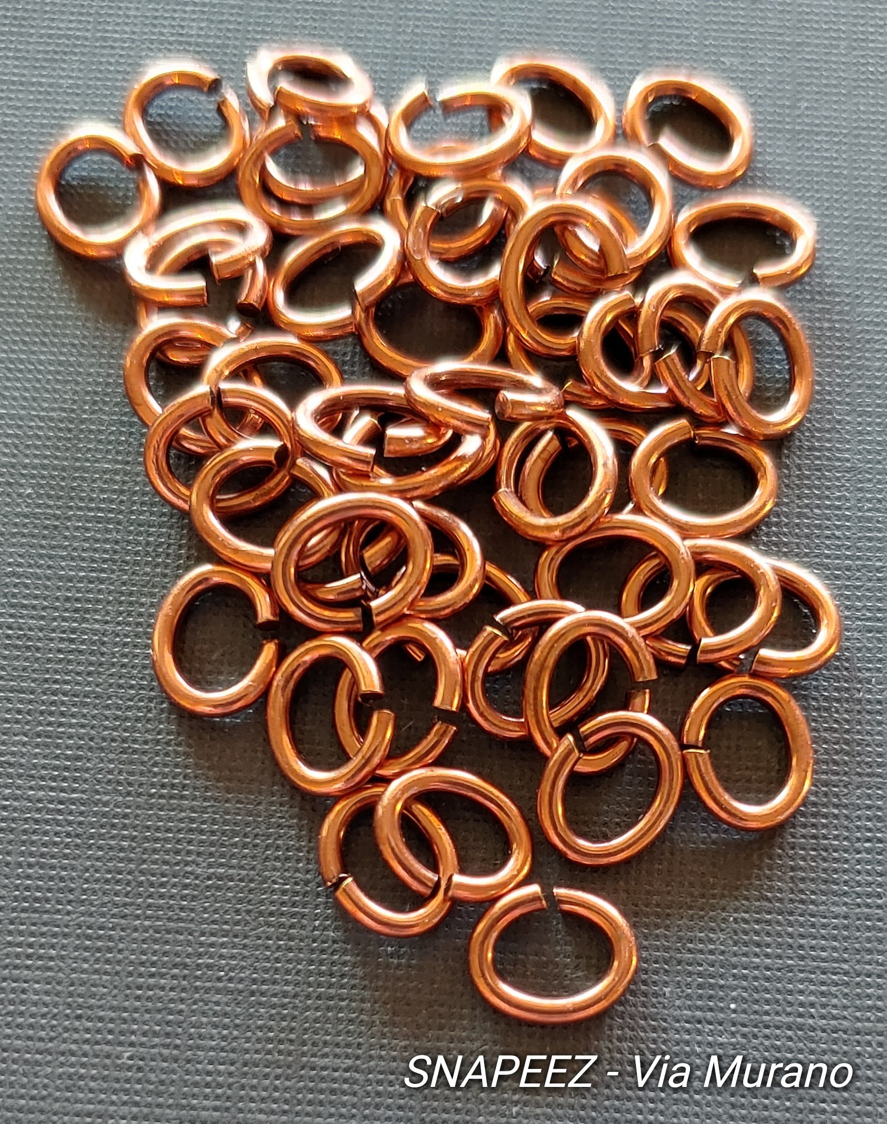 SNAPEEZ II ULTRAPLATE - The Oval Jump Ring Hard Open Jump 8x6mm Bella ...