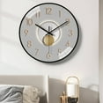 DESIGNICE Wall Clock,Sleek and Silent Kitchen Clock,Energy-Efficient ...