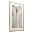 Divine White Robe Angel Birch Framed Print Under Glass, design by Petal ...