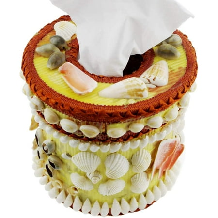 Lepai Handmade Conch Sea Shell Toilet Paper Holder Vintage Bamboo ...