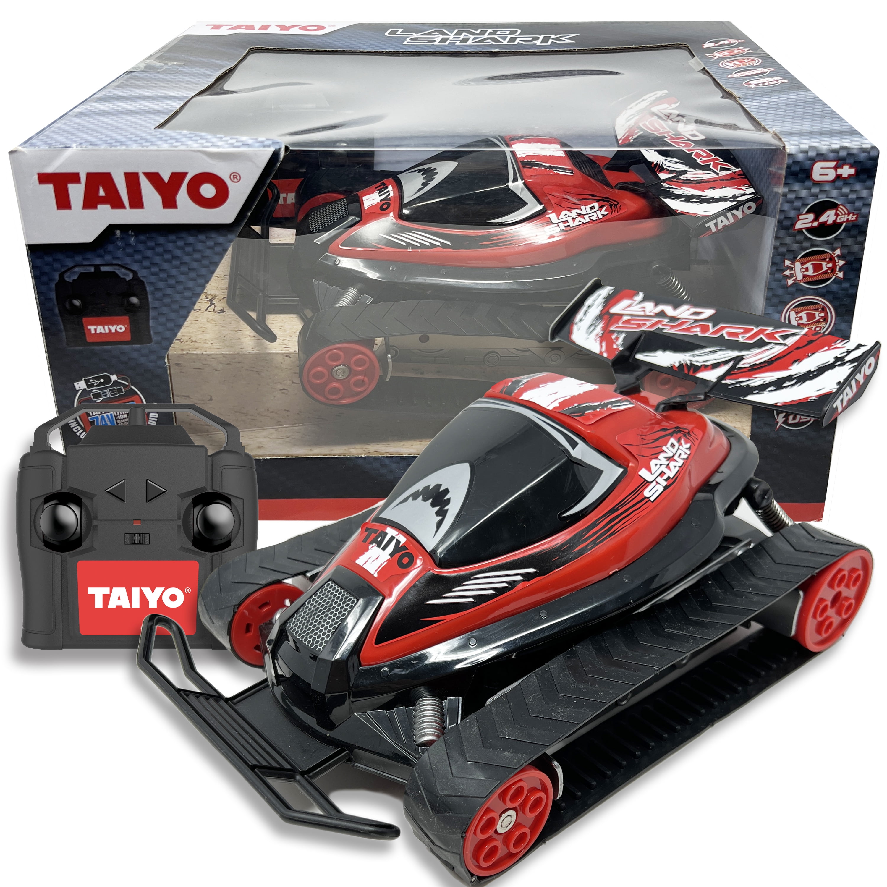 Landshark 1:16 Scale All Terrain RC Car, 4WD Electric Vehicle with 2.4 ...
