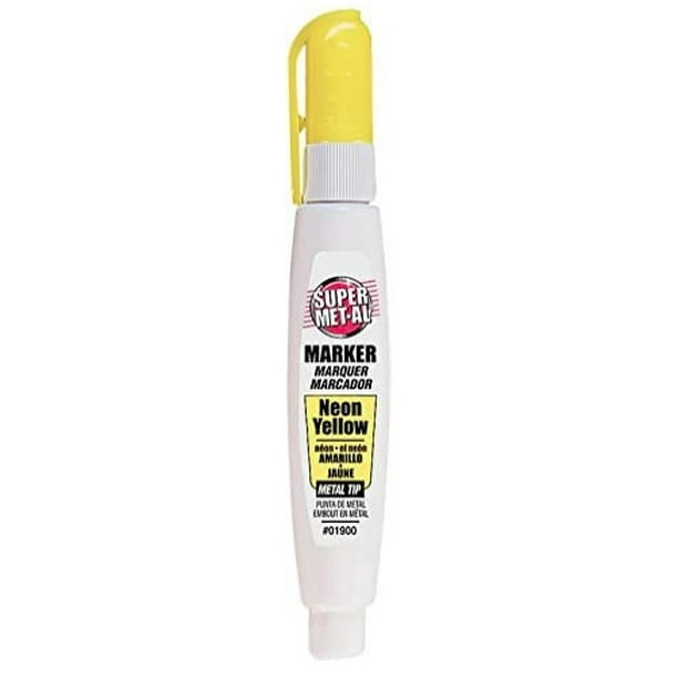 Super Met-Al 1296-1900 Squeeze Action Neon Yellow Paint Marker ...