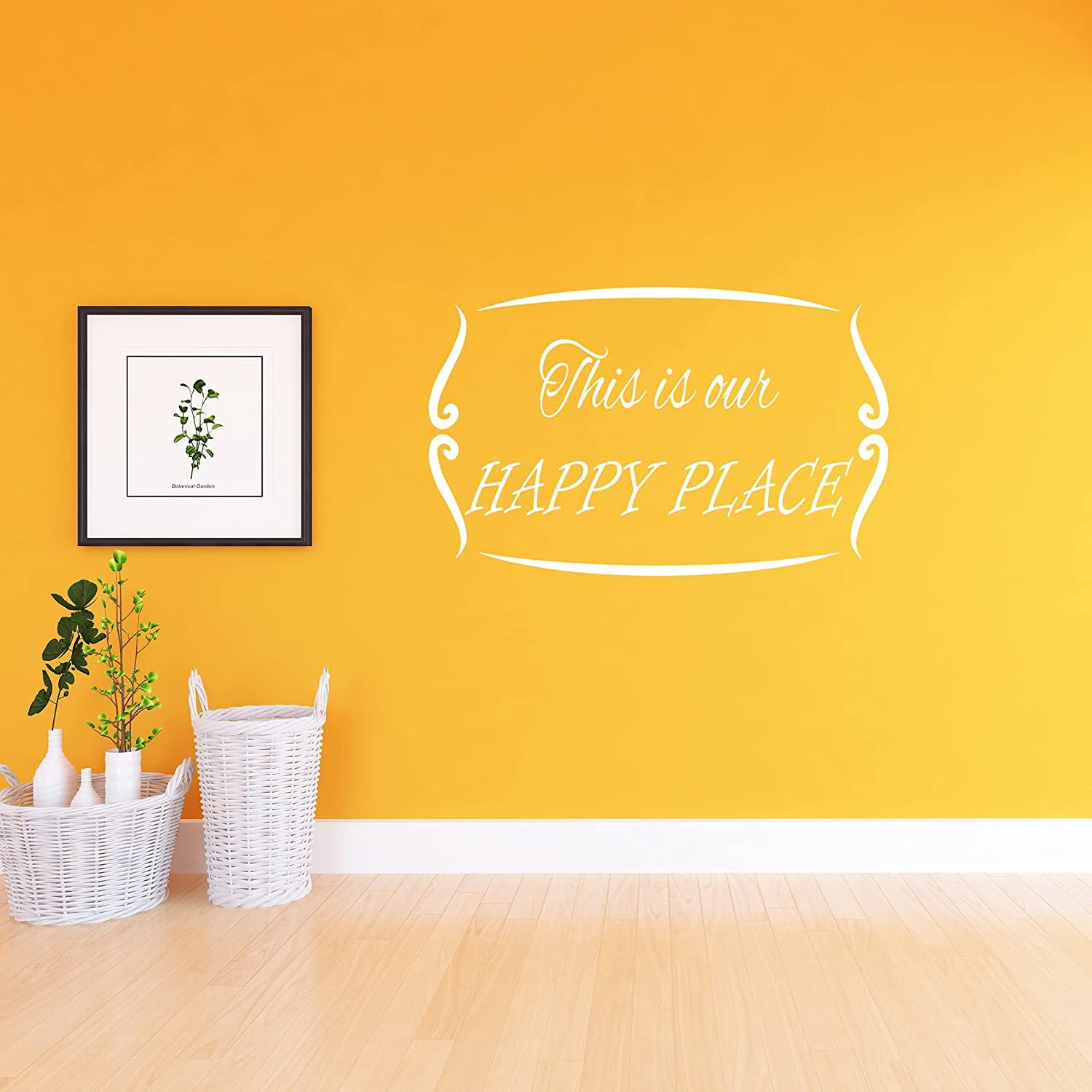 VWAQ This is Our Happy Place Wall Decal Romantic Wall Decor - Walmart.com