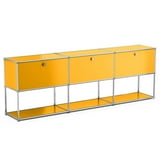 Raffle Pinker Metal Storage Cabinets with 3 Doors and Shelves ...