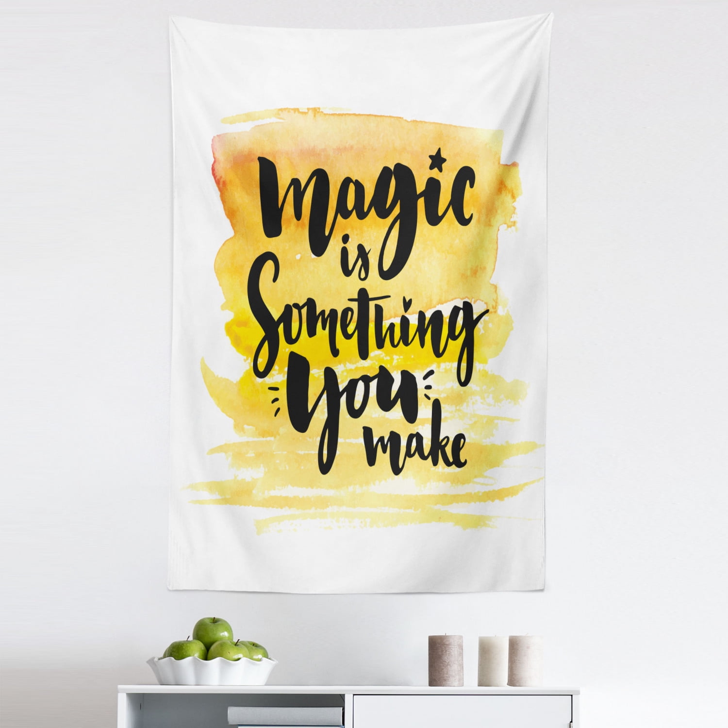 Inspirational Tapestry, Magic is Something You Make Words Print with ...