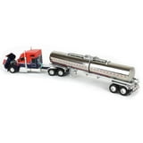 First Gear DCP 1/64 Red & Blue Kenworth W990 76in Sleeper with Brenner ...
