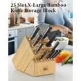 Free Shipping! Cooks Standard 25-Slot Bamboo Knife Block Universal ...