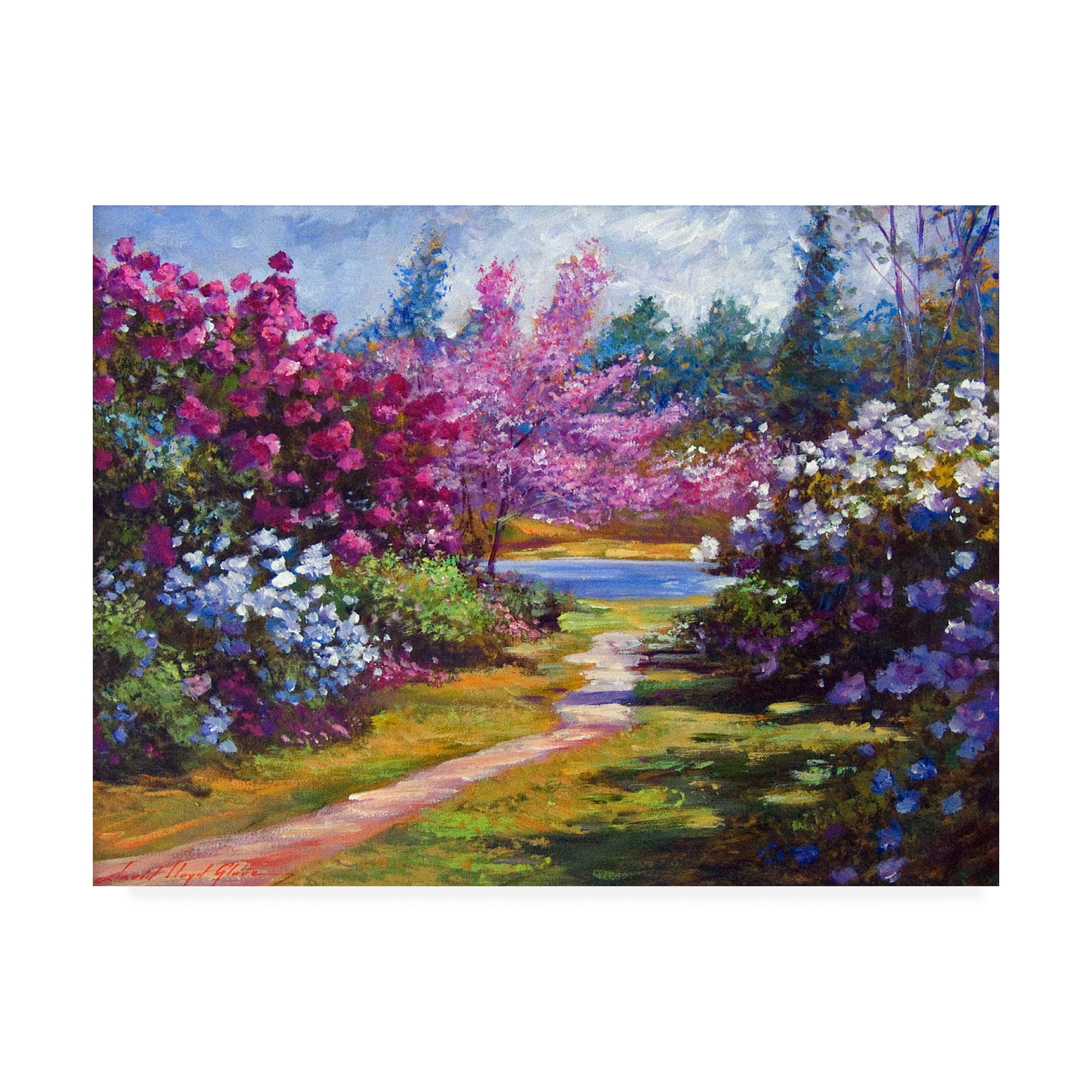 Trademark Fine Art 'The Glory of Spring' Canvas Art by David Lloyd ...