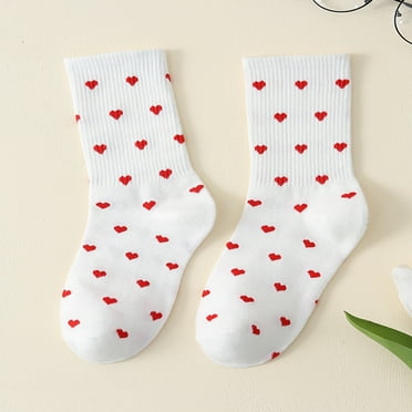 6-PACK Women's Comfort Design Colorful Patterned Crew Socks, Heart Pattern, 9-11 - Walmart.com