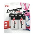 Energizer MAX 9V Batteries (4 Pack), 9 Volt Alkaline Batteries ...