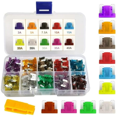 100 PCS 12V-24V Low Profile Car Mechanical Fuses for Vehicle Auto ...