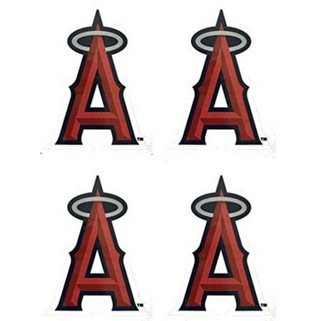MLB 4 Los Angeles Angels Team Logo Stickers Set Individual Official ...