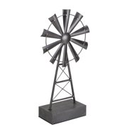 Foreside Home & Garden Small Distressed Metal Windmill Table Decor ...