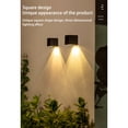 Yesfashion Square LED Solar Wall Lights 2 Modes 2800-3000k 24-26lm Ip65 ...