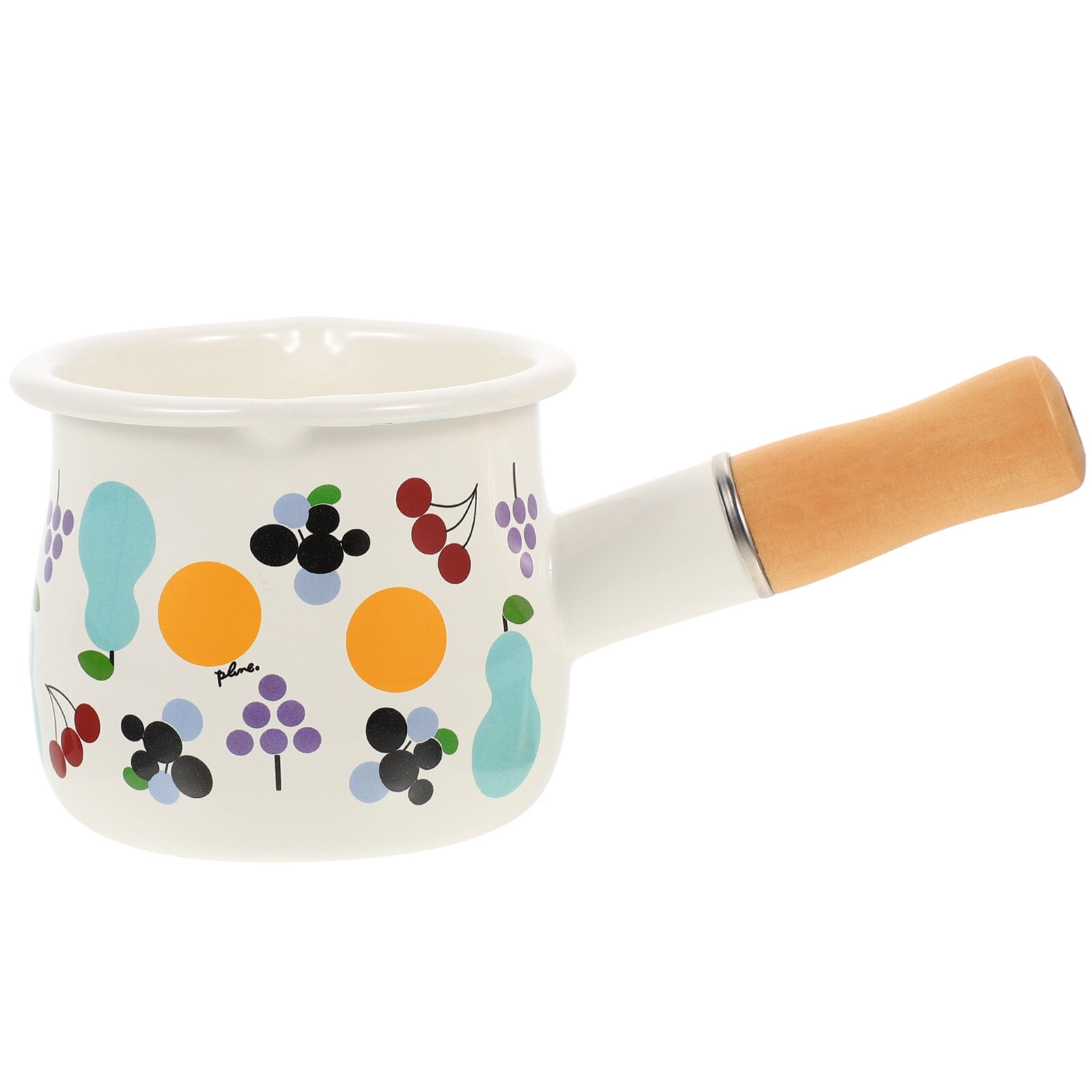 Enamel Milk Pot Enamel Butter Warmer Small Milk Pan Portable Milk Pot ...