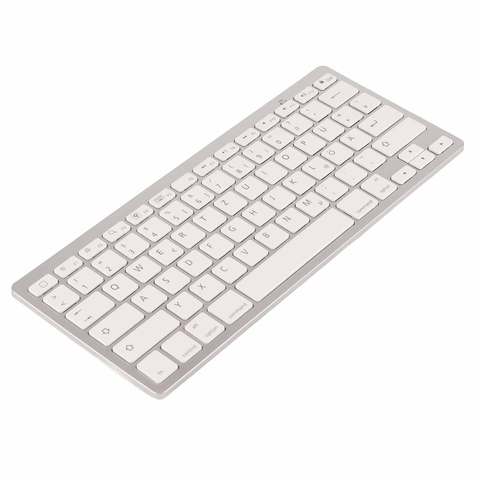 Teclado inalámbrico Nikou Teclado alemán universal portátil Acabado de ...