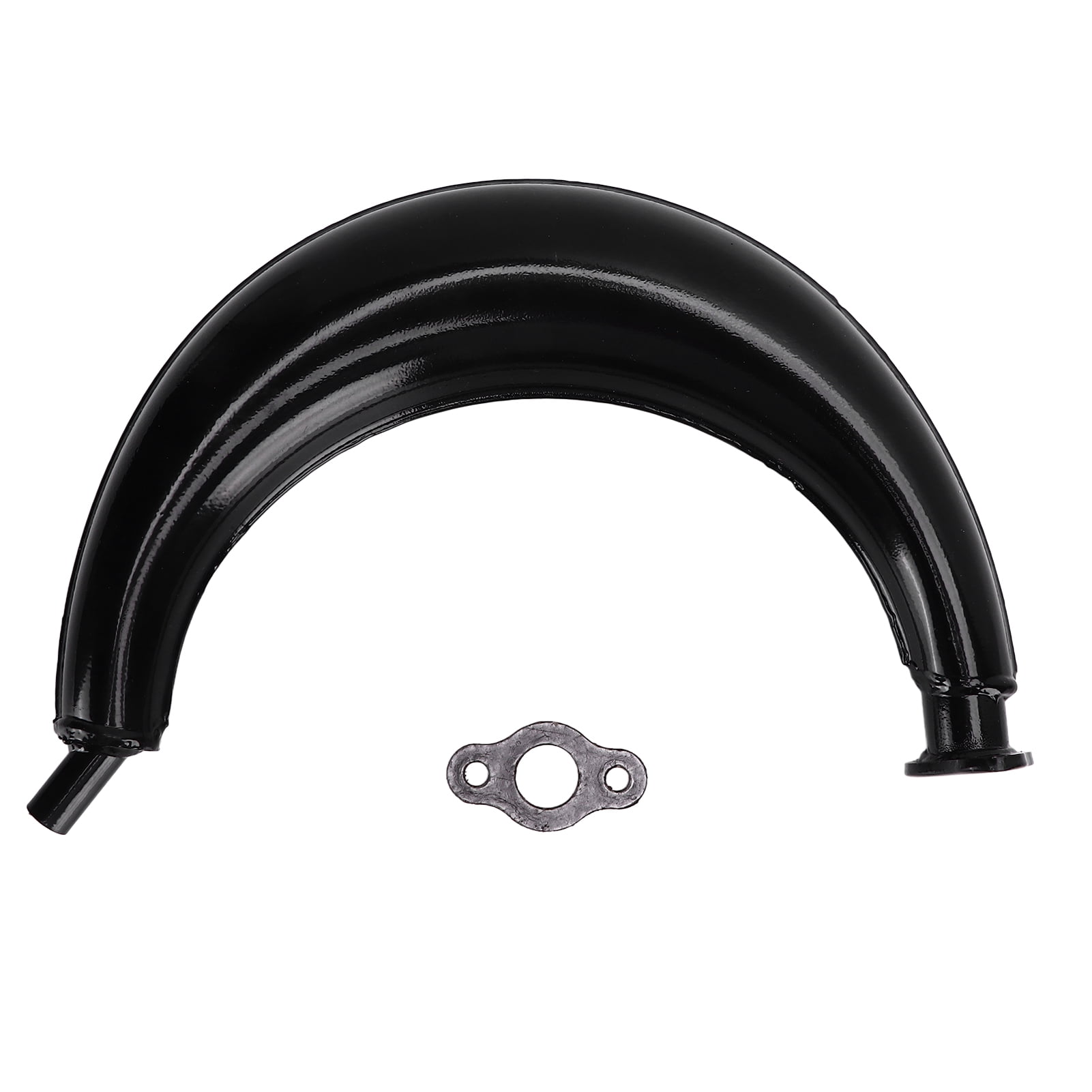 MAYUJIAA 40mm/1.58in Half Moon Exhaust Muffler Pipe Steel Alloy for 2 ...