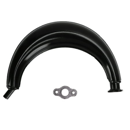 40mm/1.58in Half Moon Exhaust Muffler Pipe Steel Alloy for 2 Stroke ...