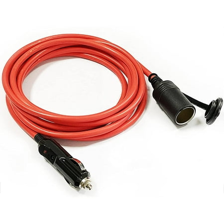 LZMY MP68998A 12FT Extension Cord Cable Lead with Cigarette Lighter ...