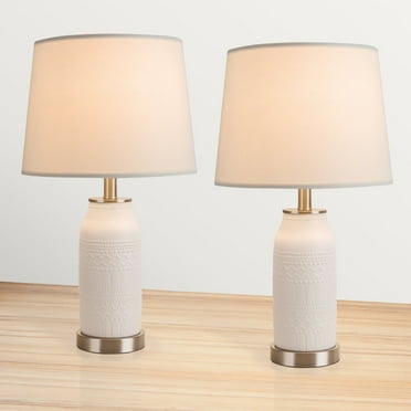 Modern Table Lamps Set of 2,Transitional Table Lamp for Living Room ...