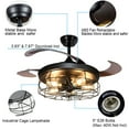 "Depuley 42"" Industrial Ceiling Fan with Light, Remote, Quiet Motor ...
