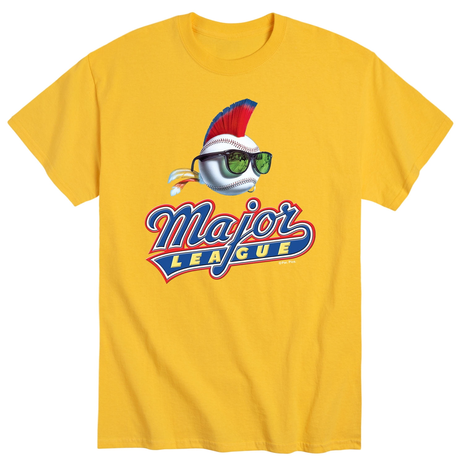 Major League - Mohawk Baseball - Men's Short Sleeve Graphic T-Shirt ...
