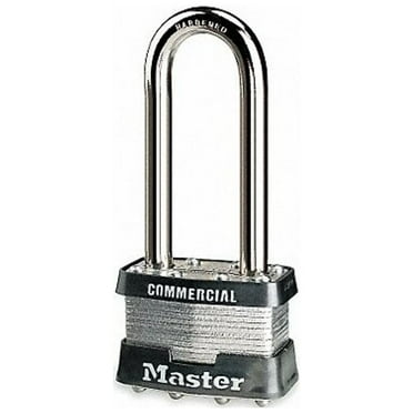 Master Lock Keyed Padlock, 7/8 in,Rectangle,Black 6121LJ - Walmart.com