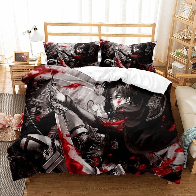 Anime Attack on Titan Full Size Quilt Bedding Sets for Bedroom ...