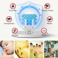 Plug-in Electric Bug Zapper Indoor Fly Trap Wall Mounted Mosquito Trap ...