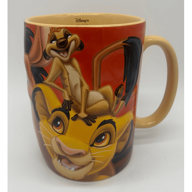 Disney Parks Lion King Simba, Timon, and Pumbaa Sculptured Coffee Mug ...