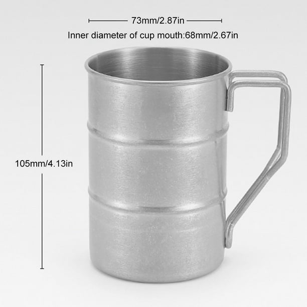 Metal Coffee Mug,304 Stainless Steel Mug Metal Tea Cup Stainless Steel ...