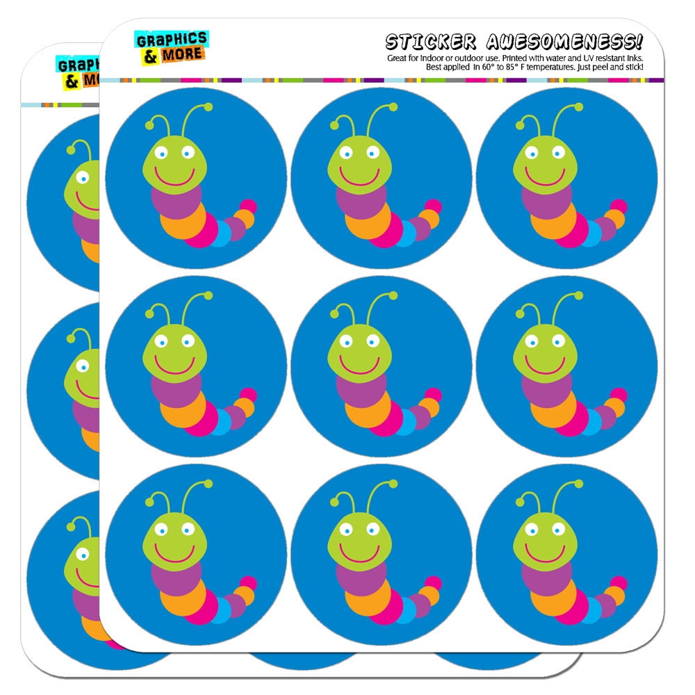 Caterpillar Bug Insect 2" Scrapbooking Crafting Stickers - Walmart.com