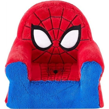 Marvel Spiderman Kids Figural Bean Bag Chair with Sherpa Trimming ...