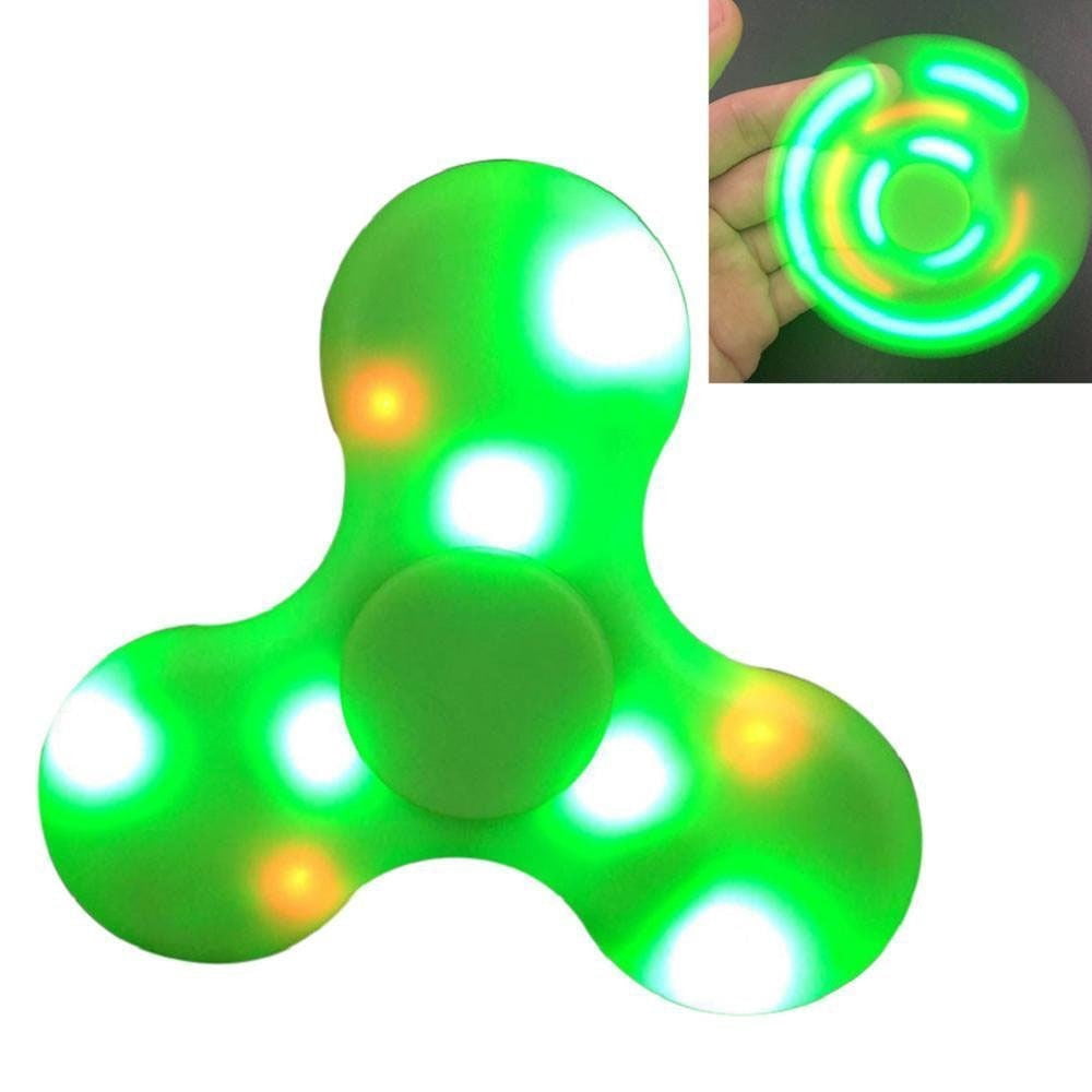 Bluetooth LED Light Fidget Spinner Finger Focus Gyro Anxiety Relief EDC ...