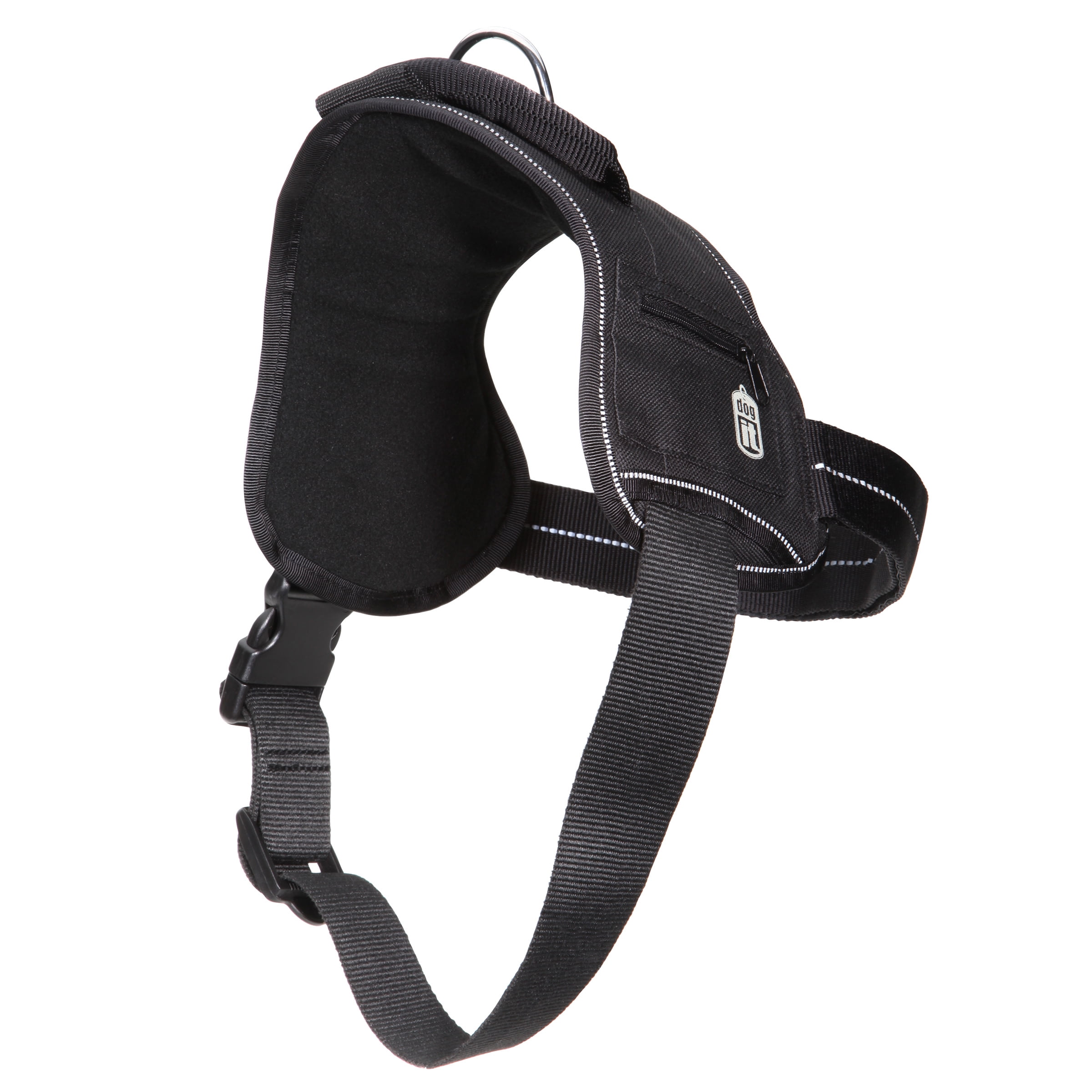 Dogit Harness w/Fluor Print Logo, MD Blk - Walmart.com