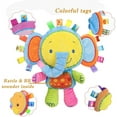 Amerteer Baby Tags Toy, Taggie Security Blanket Elephant Stuffed Toy ...