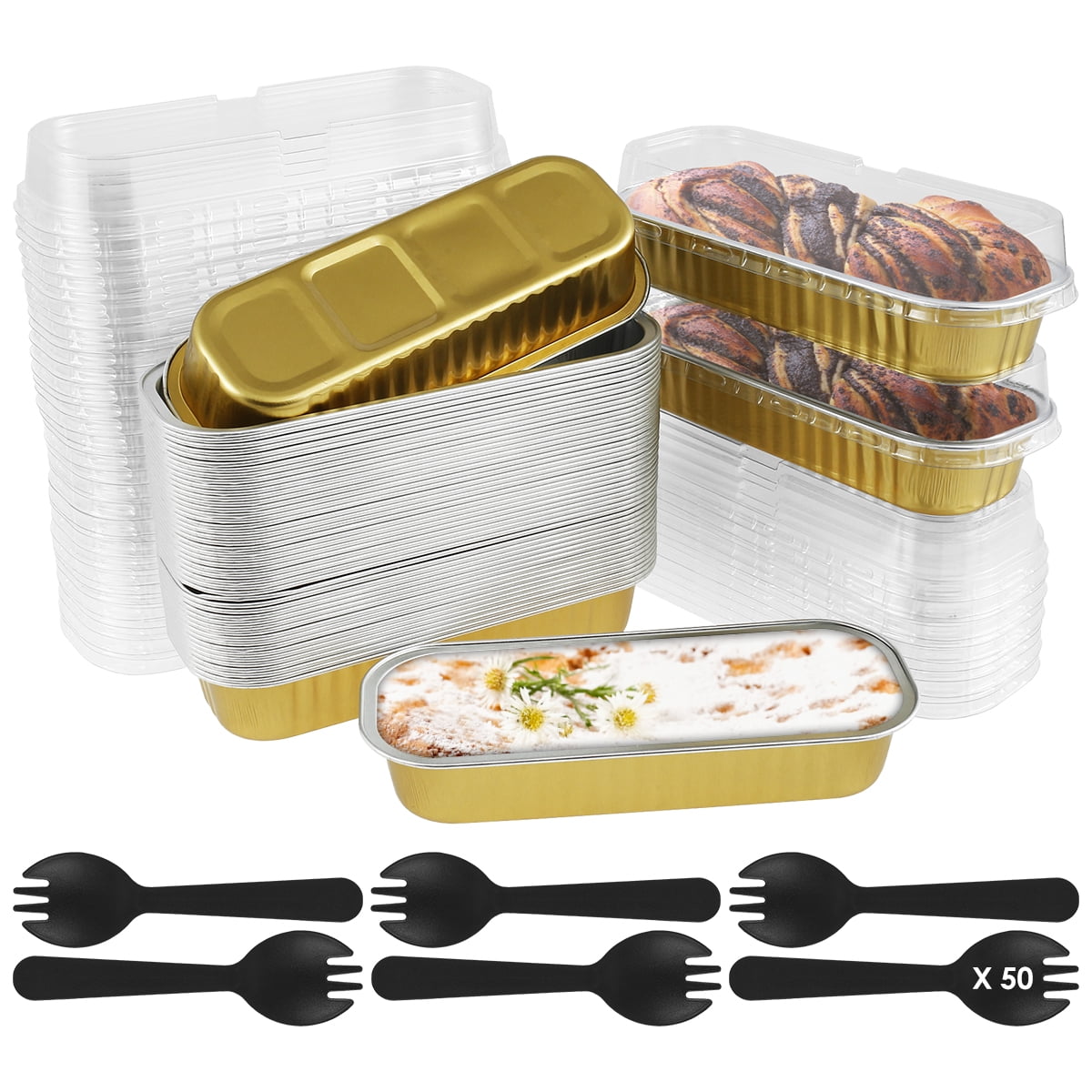 Click here for Eummy 150pcs Mini Loaf Pans With Lids And Spoons 2... prices