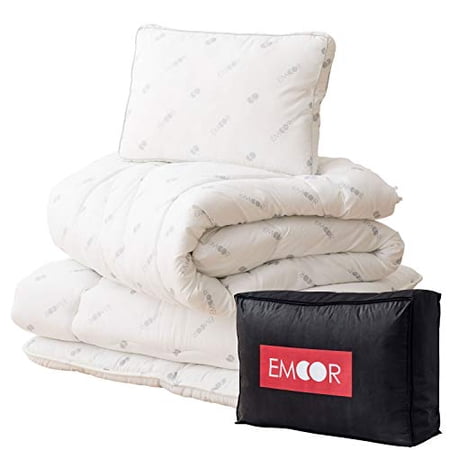 EMOOR [Luxe Hotel Washable 4-Piece Futon Set, Twin Size, White ...