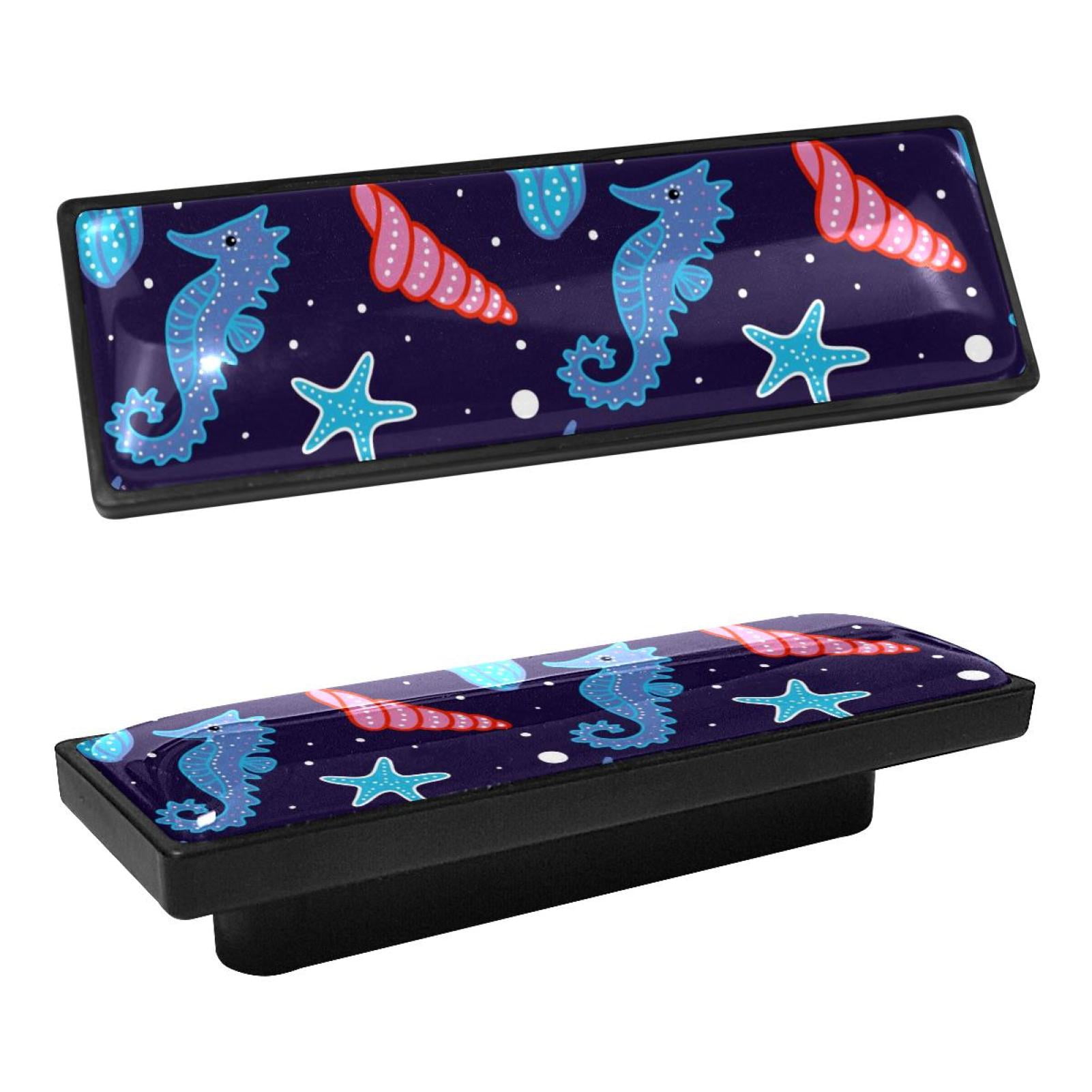 4 Pcs Rectangle Cabinet Handle Cupboard Knob Drawer Pulls Handle Sea ...