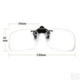 Clip-on Flip Up Rimless Magnifying, Suitable for Reading Glasses, Clip ...