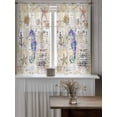 Coastal Seahorse Curtains 54 Inch Length,Sheer Curtains for Bedroom ...