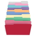 Exlonjet 508804 Colored Top-Tab File Folders 3 Tab 9 Color Assortment ...
