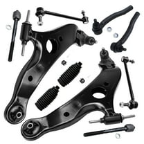 Detroit Axle - Front Lower Control Arms + Inner Outer Tie Rods w/ Boots ...