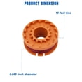 Trimmer Line Spool, 10FT 6-Pack Replacement for WORX WA0010 String ...
