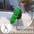 Animated Printed Pea Pods KEYsring Flexible Plasticss Bag Charm ...