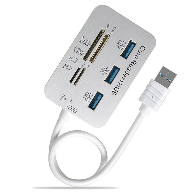 Concentrador USB 3.0, divisor USB de 3 puertos, extensor multiusb, concentrador 3.0, lector de ...