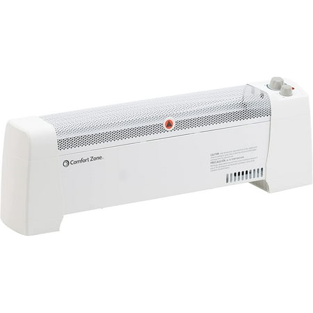 Zone CZ600 Indoor 1500 Watt Electric Baseboard Convection Space Heater ...