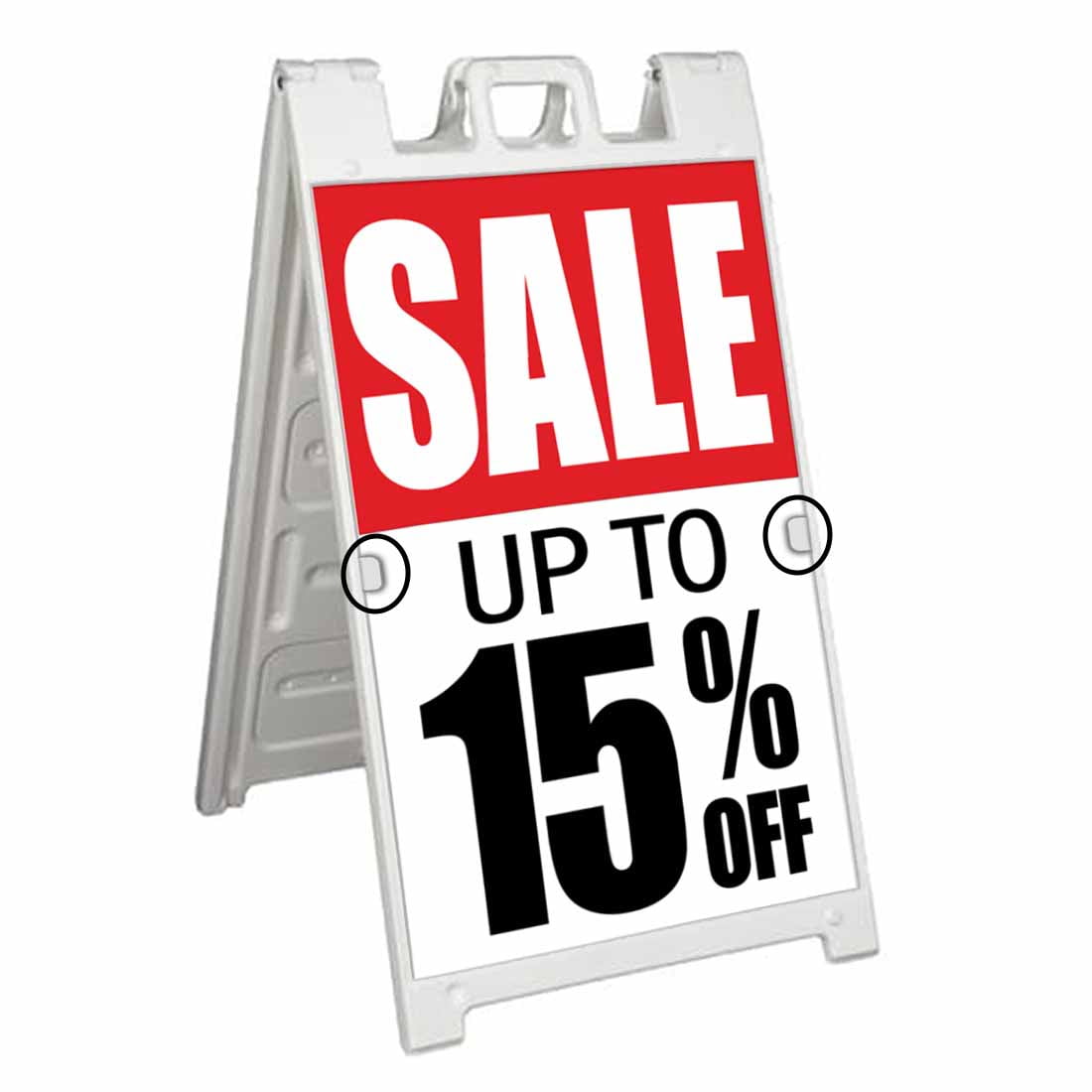 15 Off Special (24" X 36") Deluxe A-Frame Signicade, Includes 2 ...