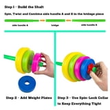 Liberty Imports Adjustable Barbell Toy Set for Children Pretend Play ...